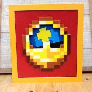 Working Minecraft Wall Clock in Item Frame Tell Real-world - Etsy