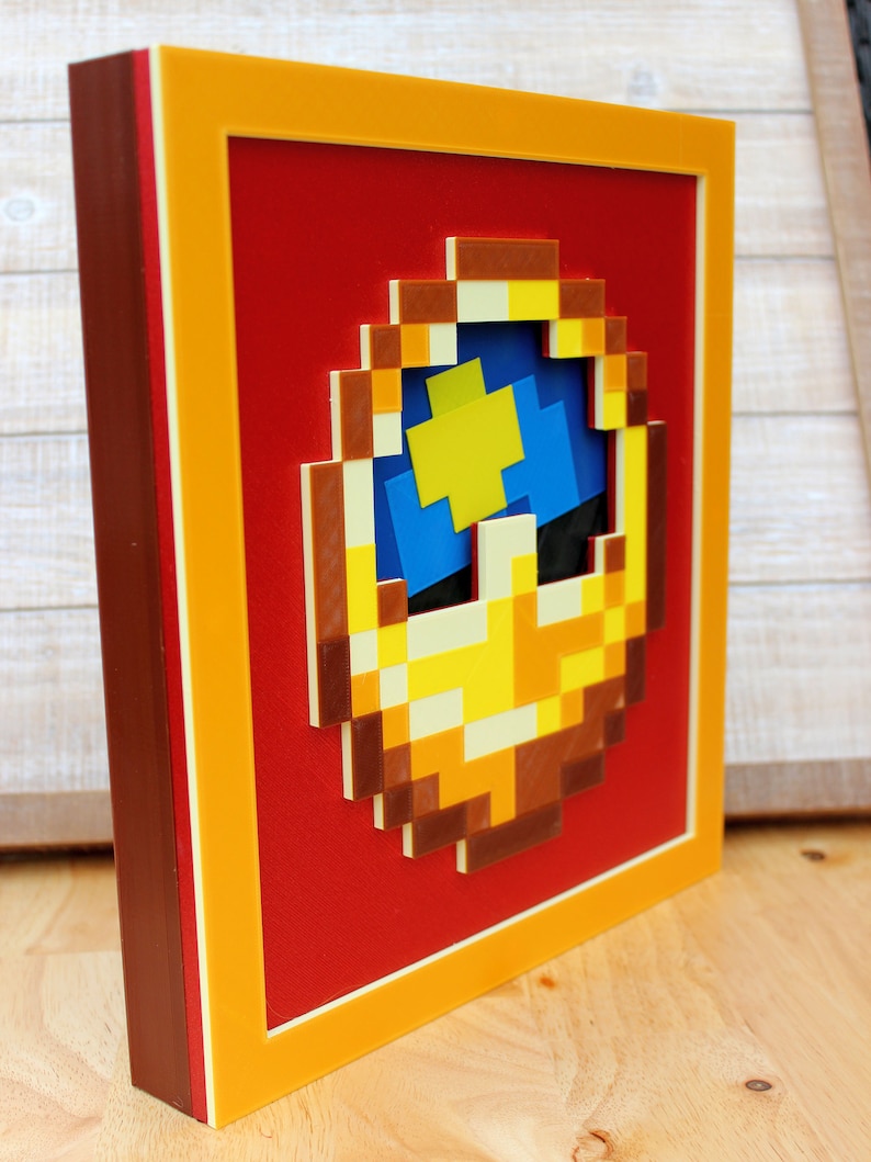 Working Minecraft Wall Clock in Item Frame Tell Real-world - Etsy