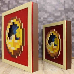 Working Minecraft Wall Clock in Item Frame - Tell Real-world Time in ...