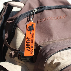 Percy Jackson-inspired Backpack Name School Bag Tag / Luggage Tag ...