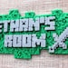 3D Door Sign Minecraft-inspired Personalized Name Custom Kids Bedroom ...
