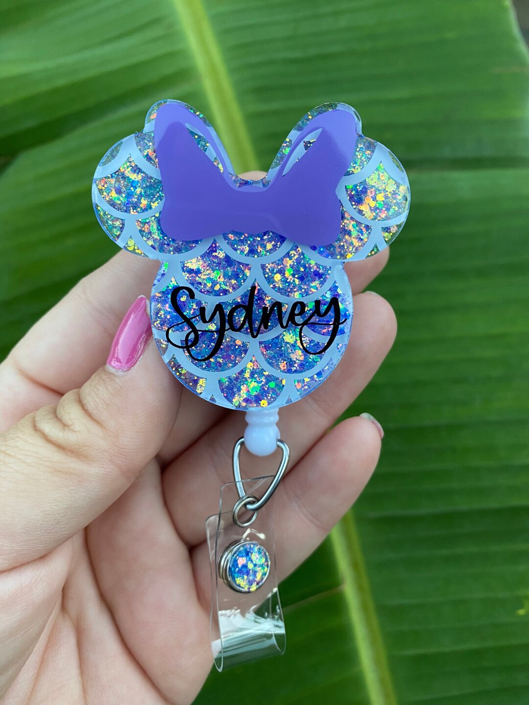 Mermaid Mouse Badge Reel - Etsy