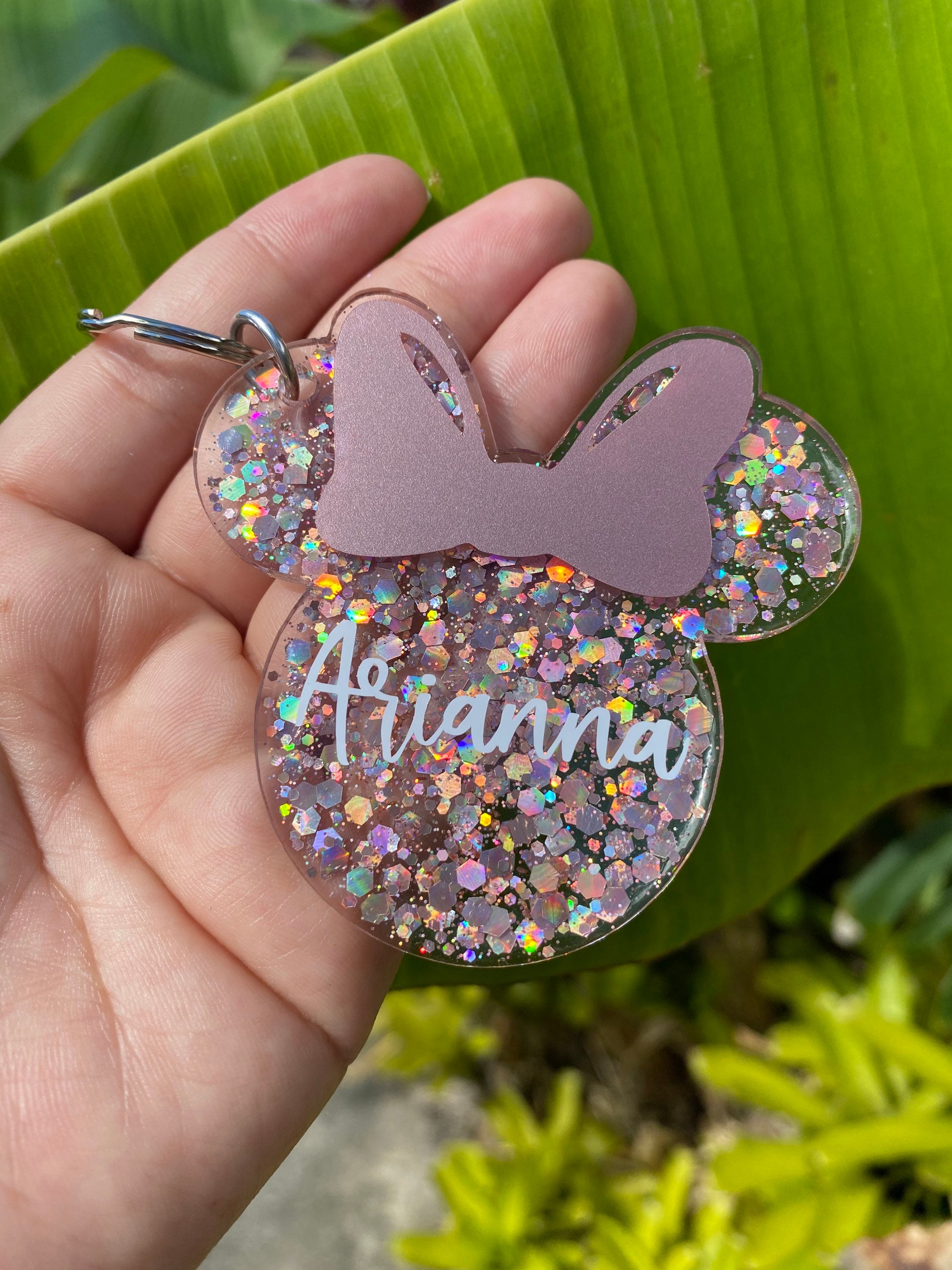 Mouse Inspired Keychain Personalized Keychain Name - Etsy