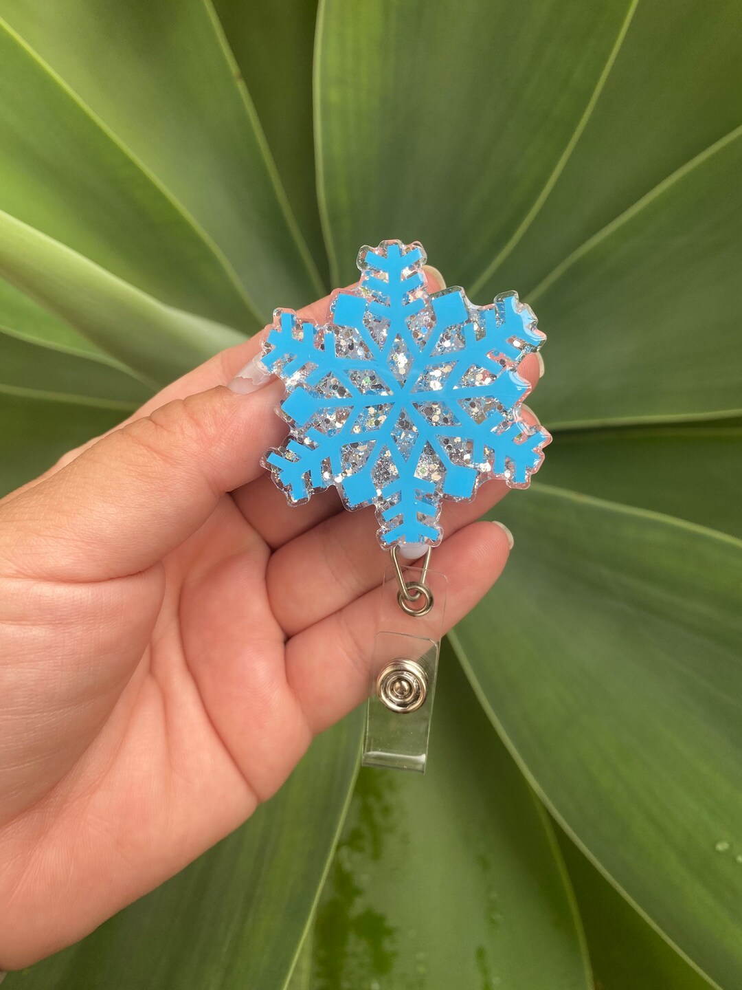Snowflake Badge Reel - Etsy