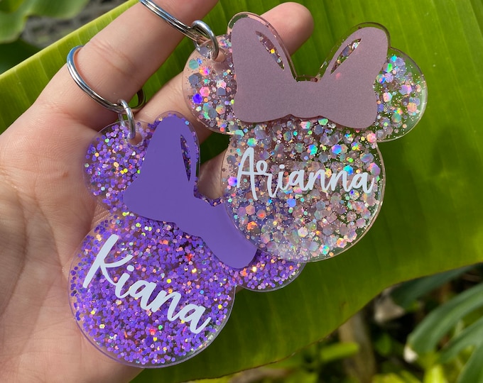 Mouse Inspired Keychain | Personalized Keychain | Name Keychain ...