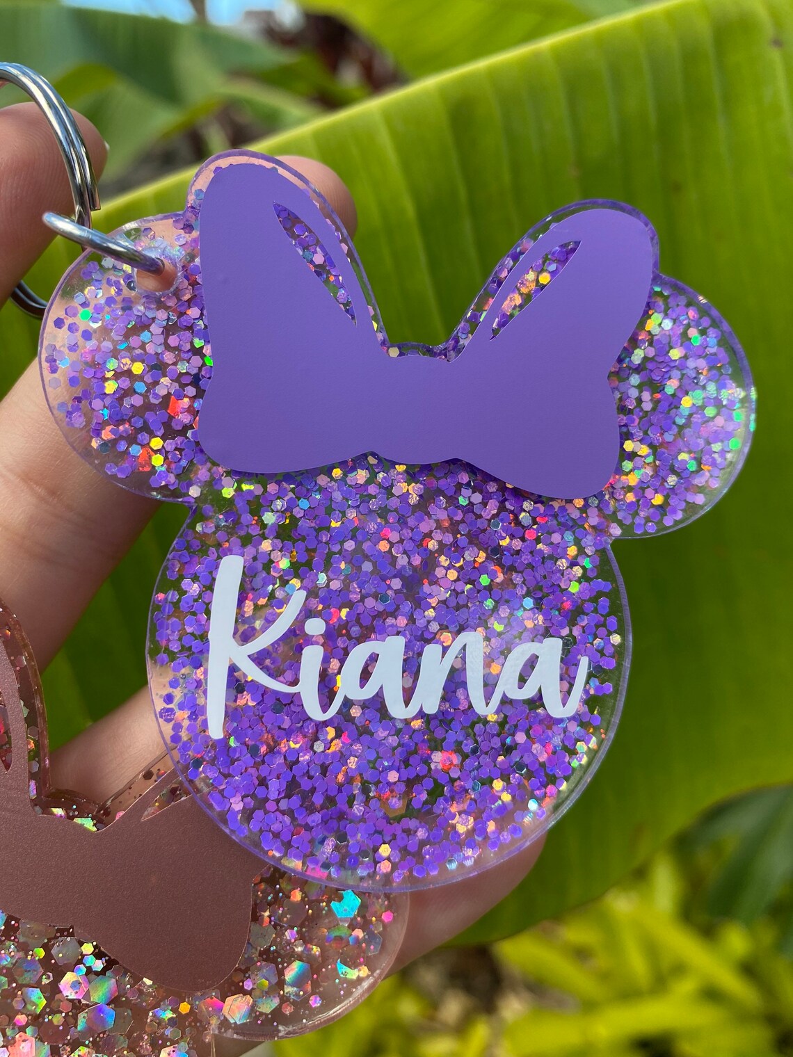 Mouse Inspired Keychain Personalized Keychain Name - Etsy