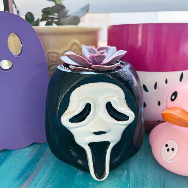Ghost Face Planter - Etsy