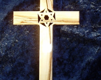 Cross With Star of David | Etsy