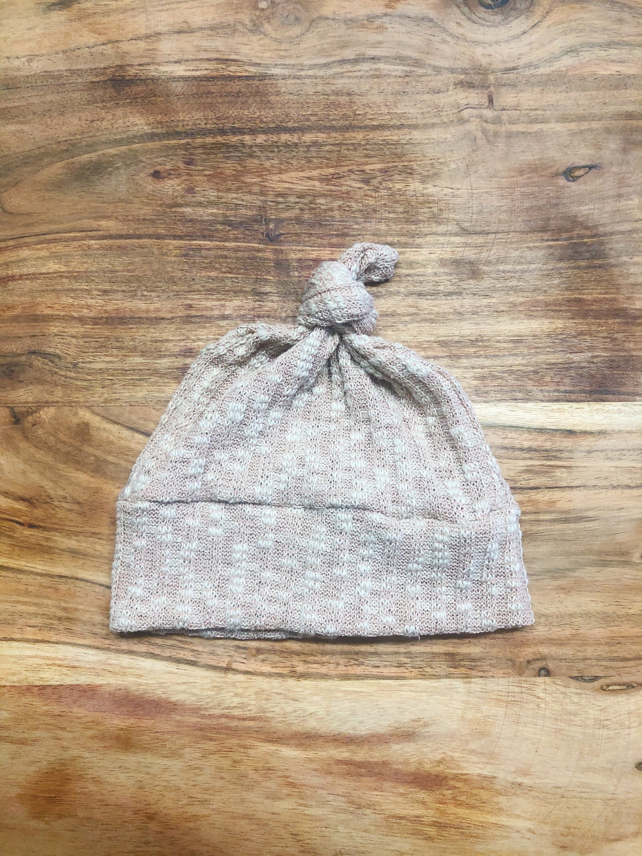 Khaki Brown Knitted Knot Hat Cap Gender Neutral Newborn Photo - Etsy UK