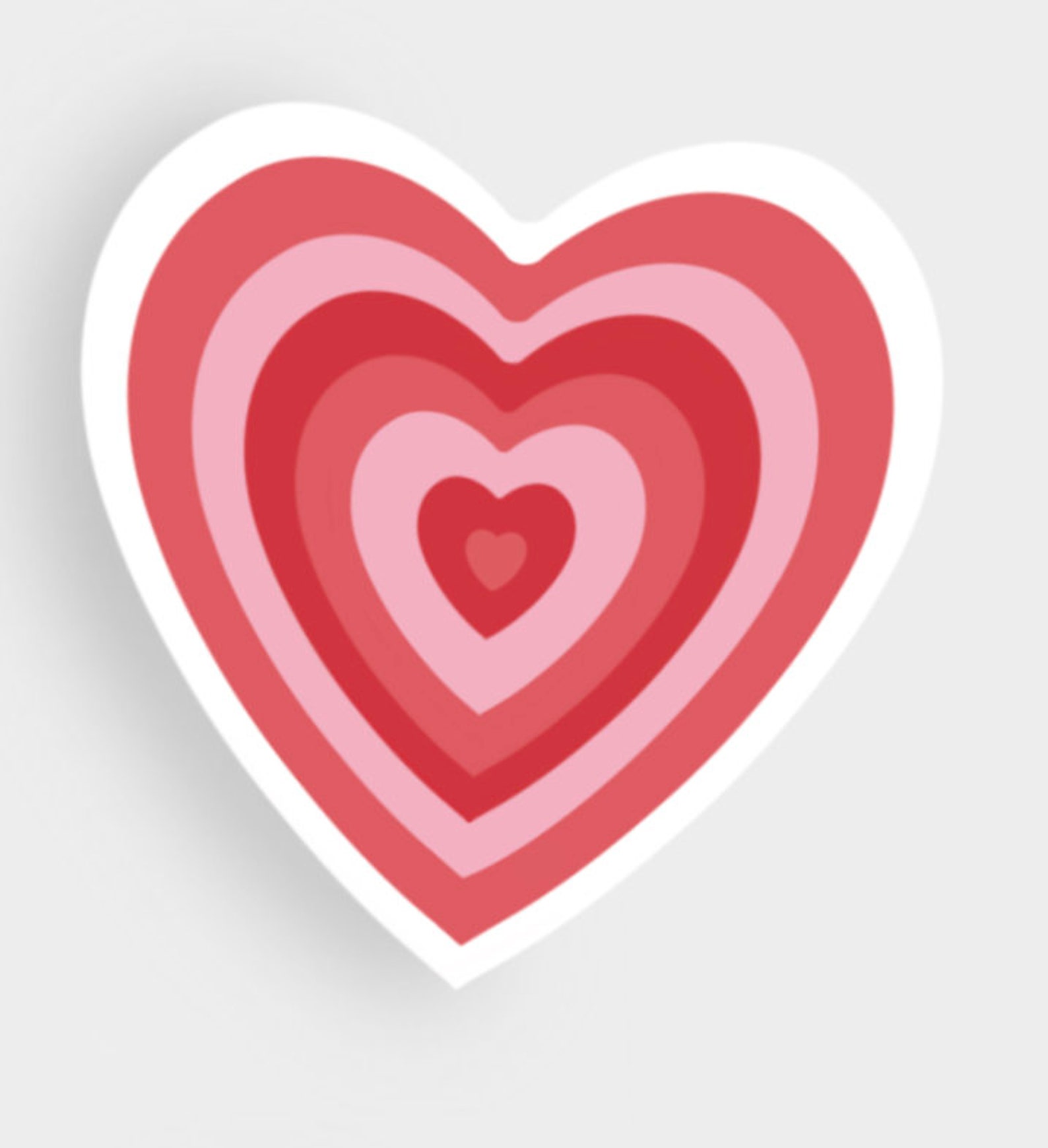 Multi Colored Hand-drawn Heart Stickers - Red, Brown, Sage Green ...