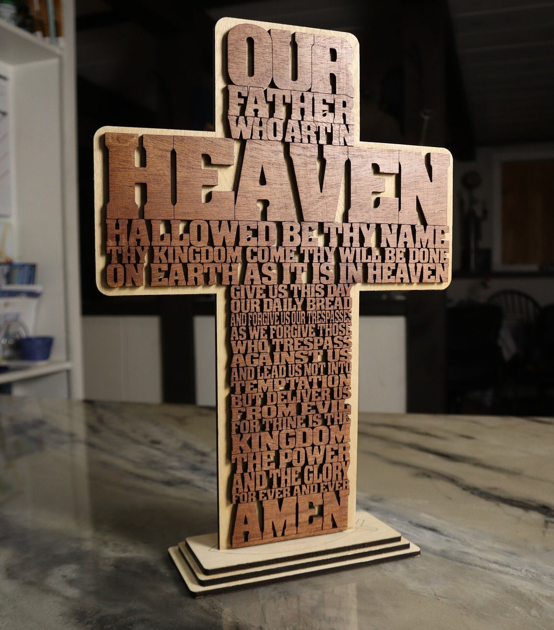 Our Father Prayer Cross Perfect Easter Gift - Etsy