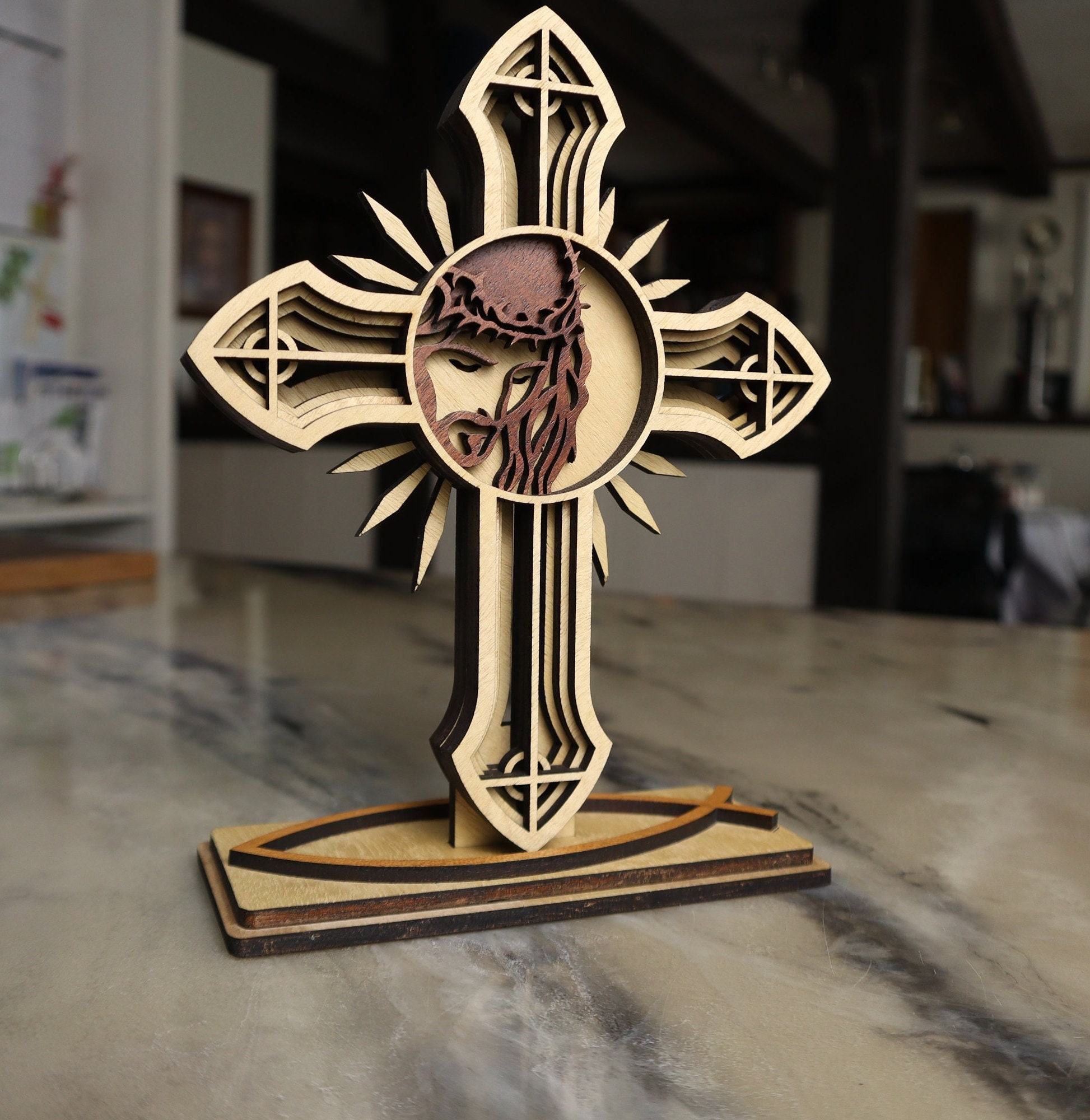 Beautiful Multi-layer 3D Cross Perfect Easter Gift - Etsy