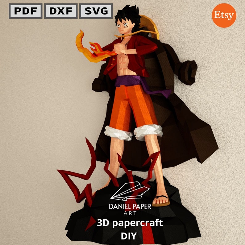 Daniel Art 40, Luff,anime PDF Template, DIY 3d Model, Fanart, Paper ...