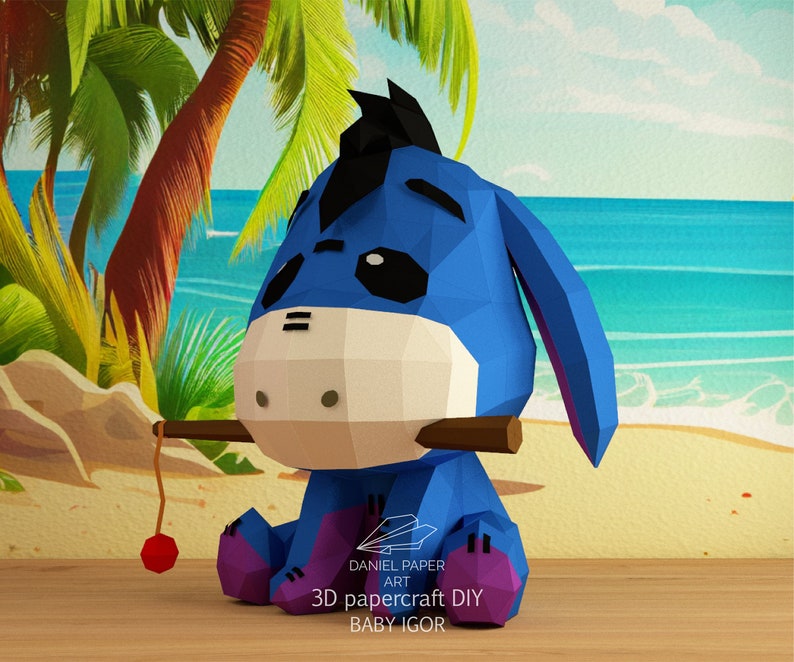 Daniel Art 5, DIY 3d Model, Fanart, Paper Sculpture, Low Poly, Pepakura, Craft, Manualidad ...