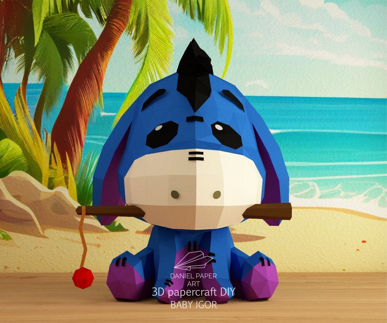 Daniel Art 5, DIY 3d Model, Fanart, Paper Sculpture, Low Poly, Pepakura ...