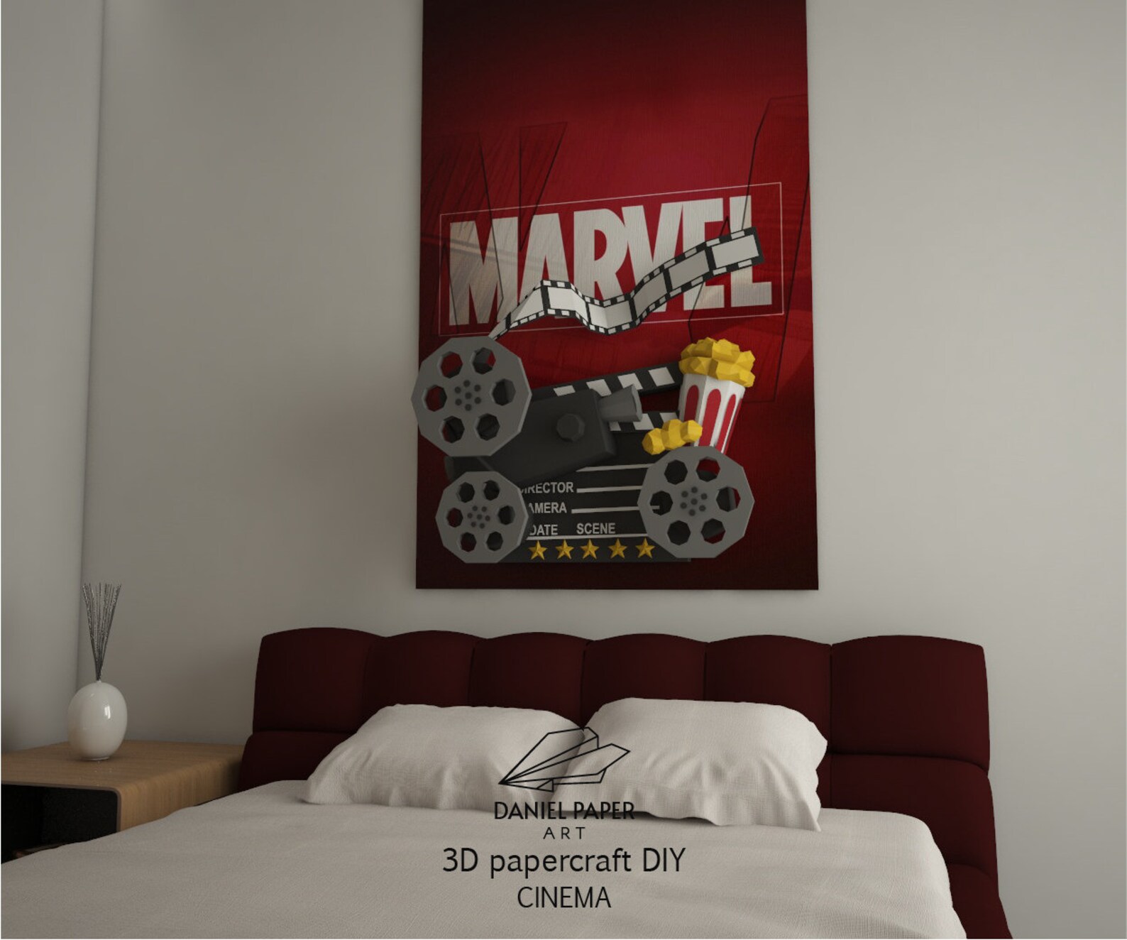 Daniel Art 15 Cinema ,PDF Template, DIY 3d Model, Fanart, Paper ...