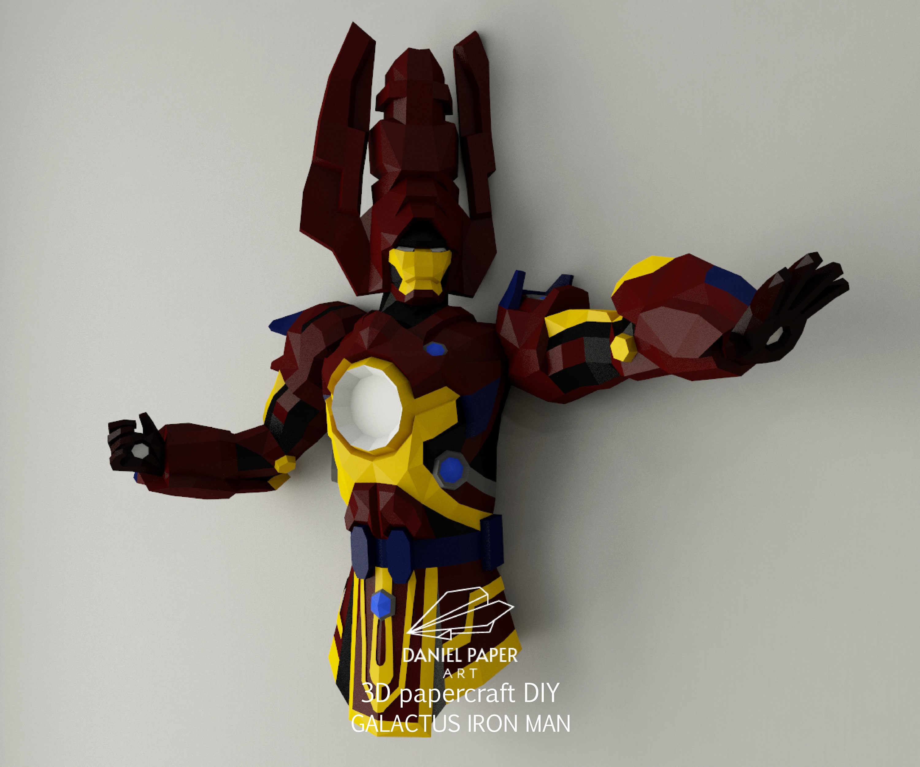 Minecraft Papercraft Iron Man