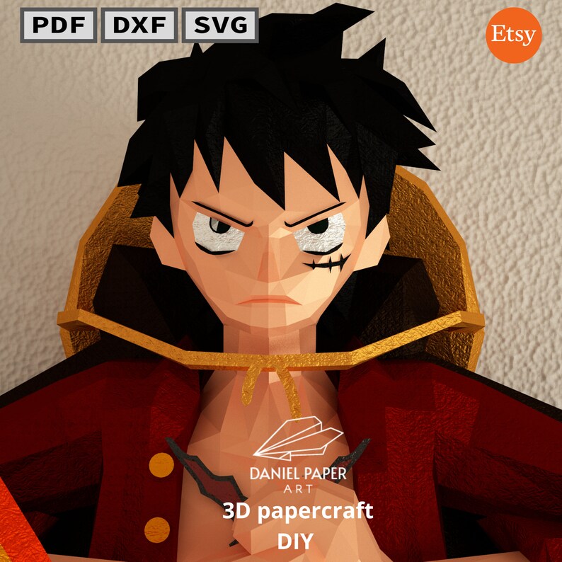 Daniel Art 40, Luff,anime PDF Template, DIY 3d Model, Fanart, Paper ...