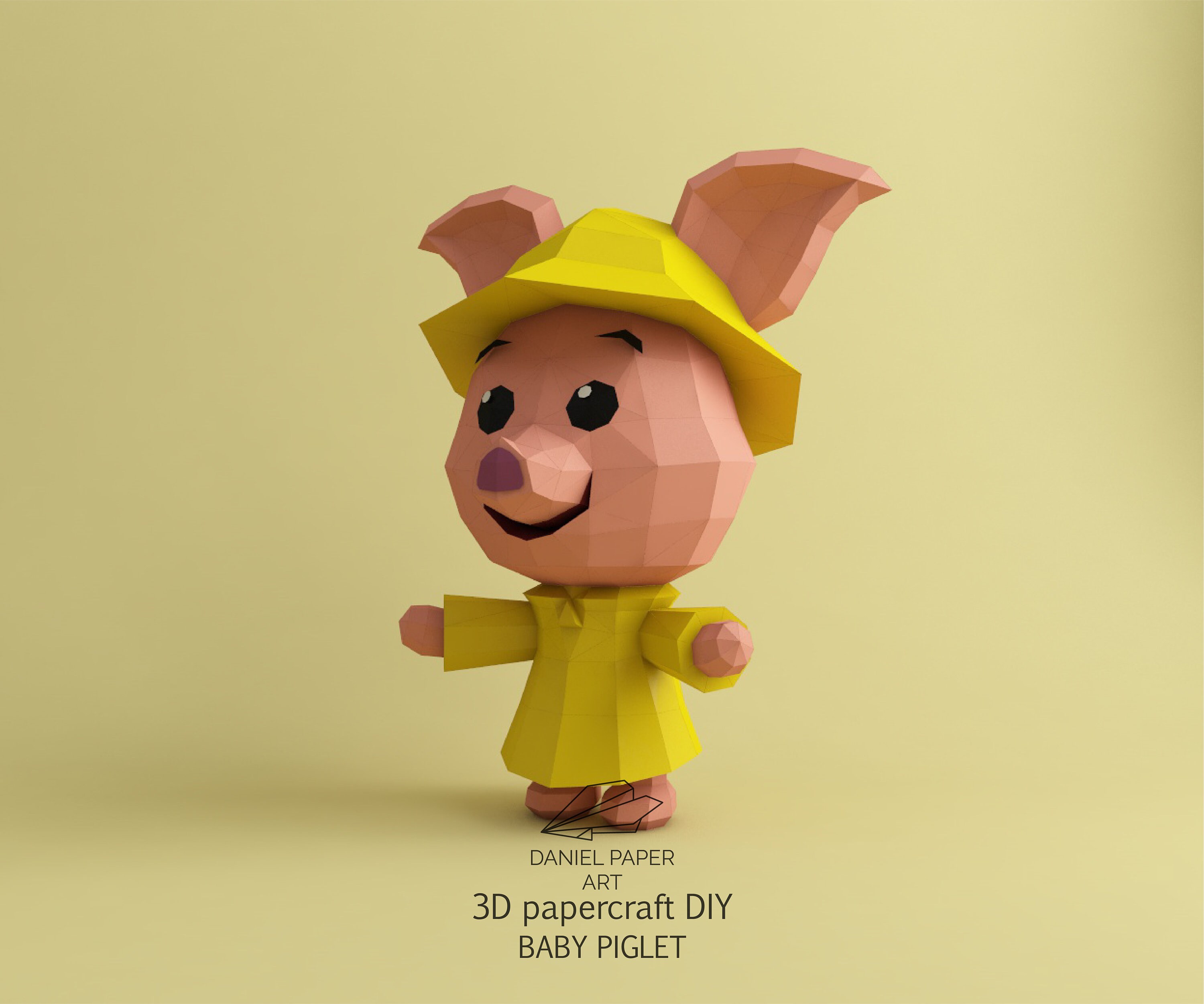 Daniel Art 26 PDF Template, DIY 3d Model, Fanart, Paper Sculpture, Low ...