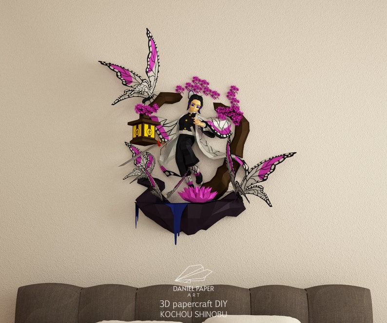 Daniel Art 29 Kochou Shinobu Anim. PDF Template, DIY 3d Model, Fanart ...