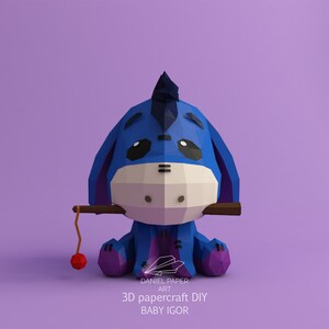 Daniel Art 5, DIY 3d Model, Fanart, Paper Sculpture, Low Poly, Pepakura, Craft, Manualidad ...