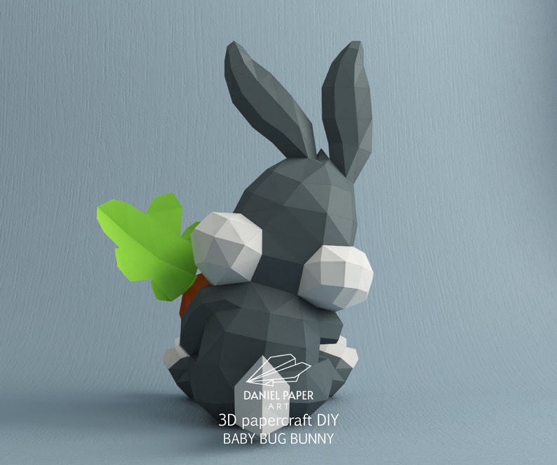 Bug Bunny ,PDF Template, DIY 3d Model, Fanart, Paper Sculpture, Low ...