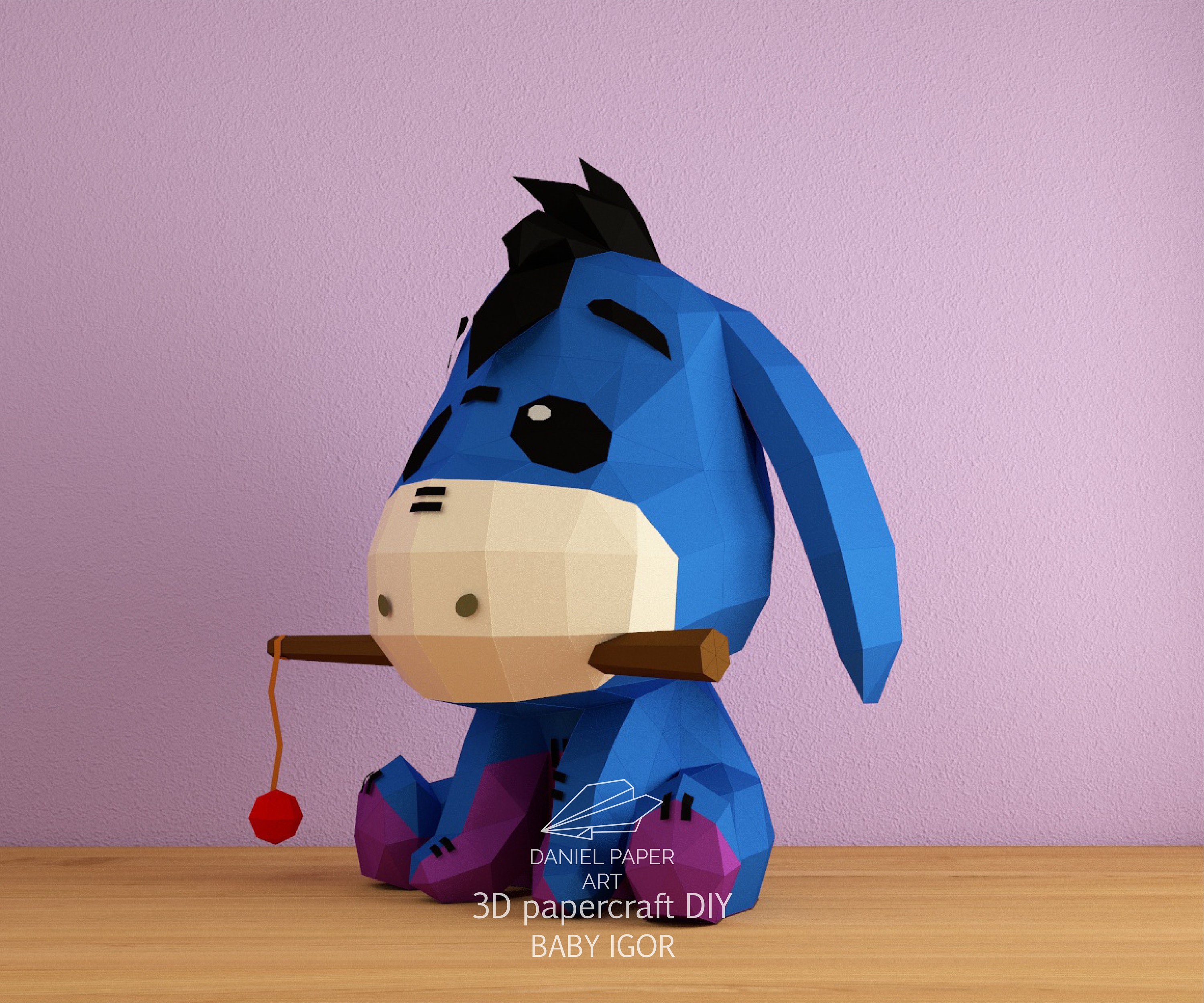 Daniel Art 5, DIY 3d Model, Fanart, Paper Sculpture, Low Poly, Pepakura, Craft, Manualidad ...