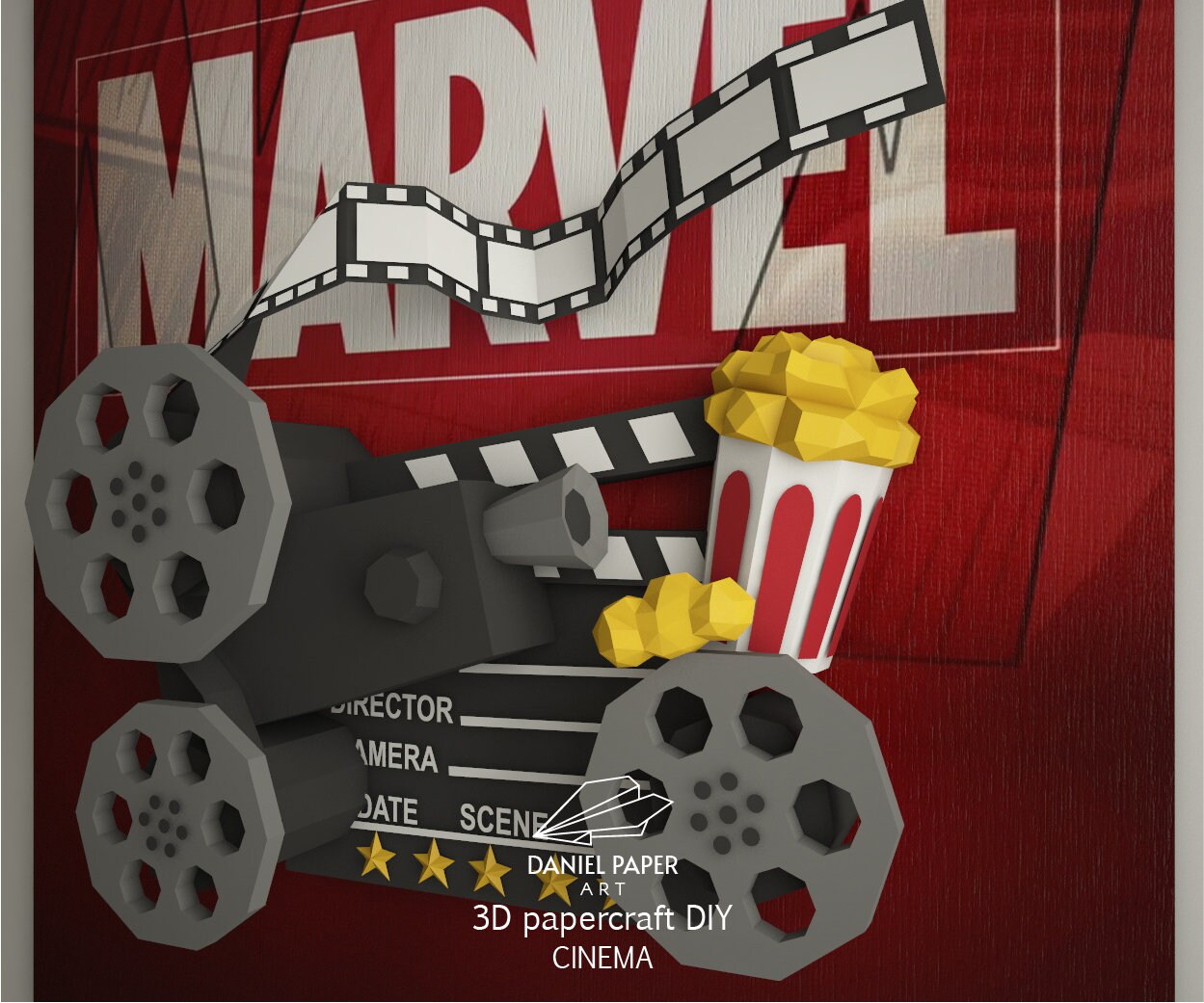 Daniel Art 15 Cinema ,PDF Template, DIY 3d Model, Fanart, Paper ...