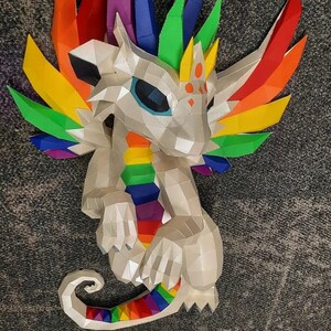 Daniel Art 2 Rainbow Dragon,pdf Template, DIY 3d Model, Fanart, Paper ...