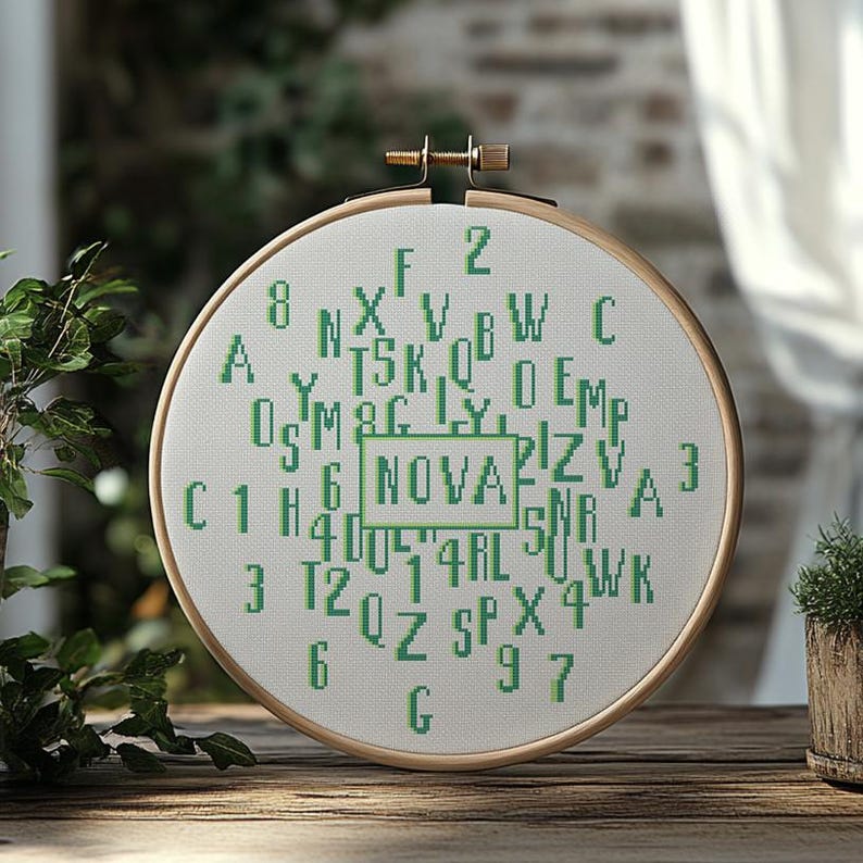 Nova Alphabet Cross Stitch Pattern, Nova Alphabet Cross Stitch ...