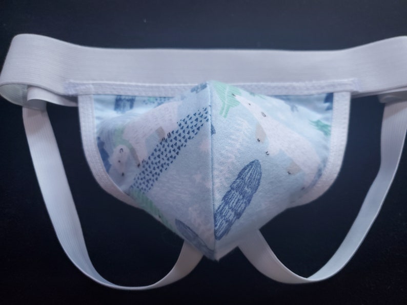 Cozy Polar Bear Jock, Super Soft Jockstrap With Flannel Pouch, Handmade ...