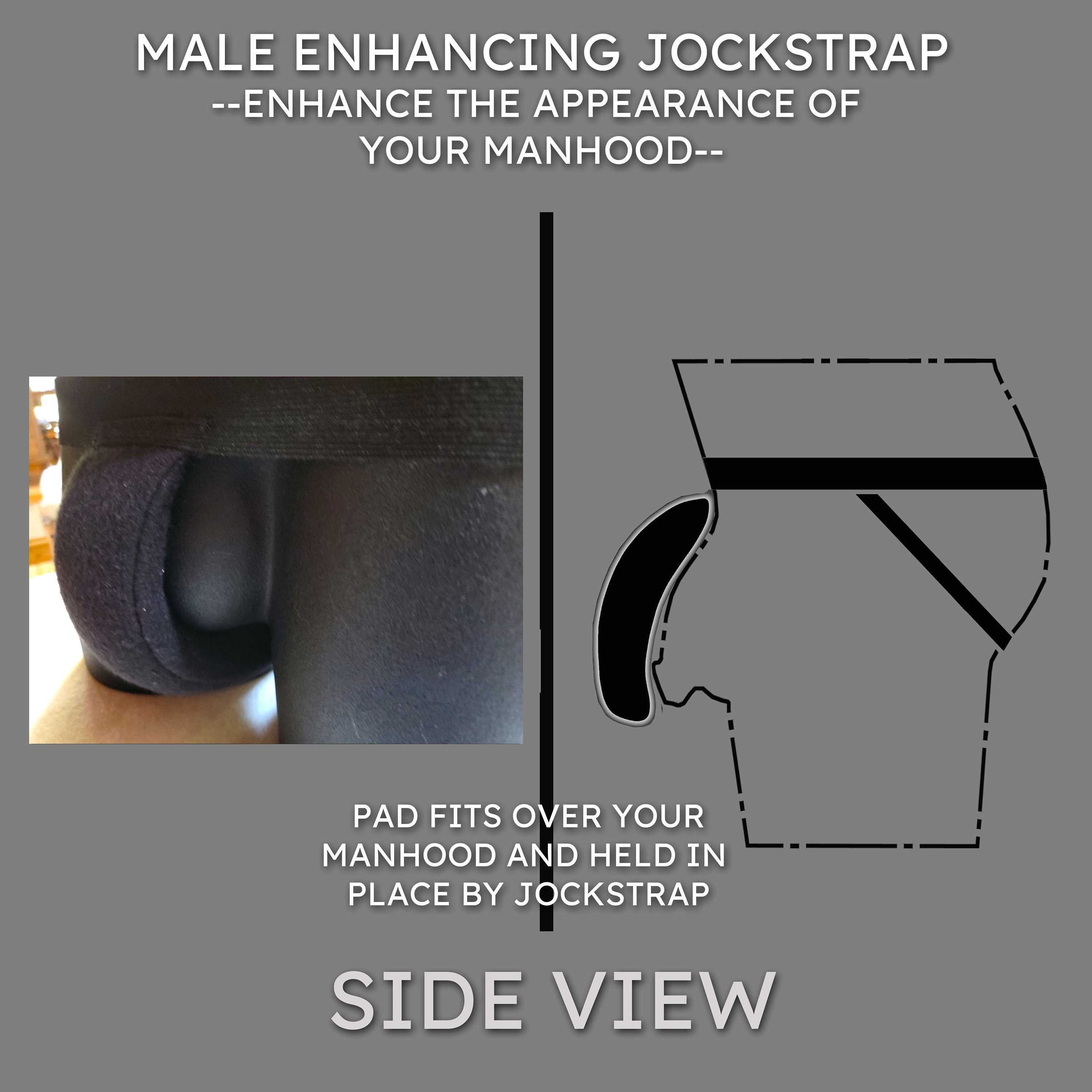 Male Enhancing Pad With Straps, Testicular Cancer Survivor Pad ...