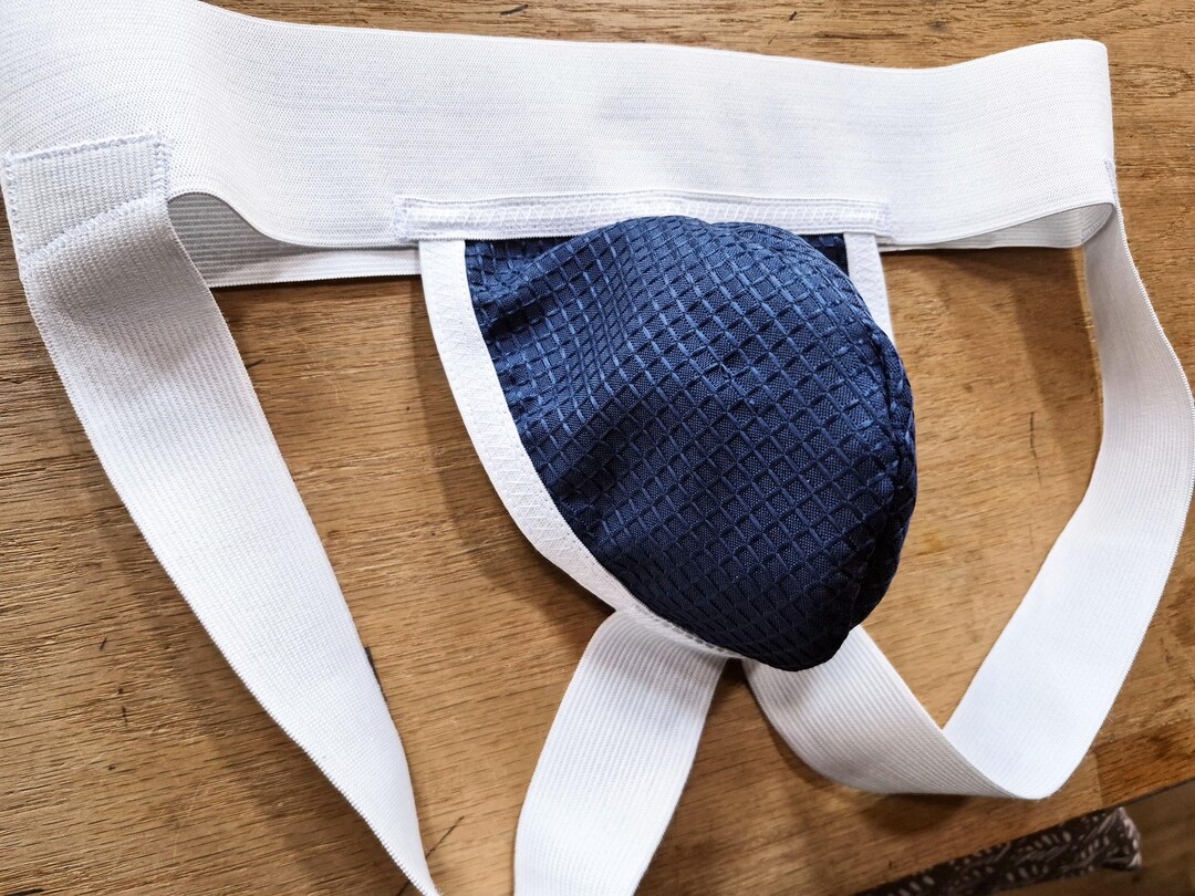 Wide Band Vintage Style Jock, 2 1/2" White or Black Waistband and 1 1/2 ...