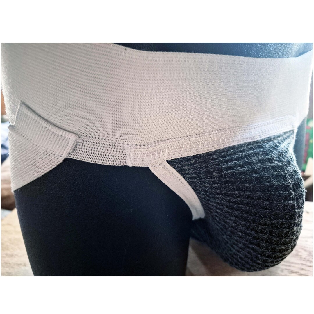 Wide Band Vintage Style Jock, Soft Dark Gray Ribbed Stretch Pouch ...