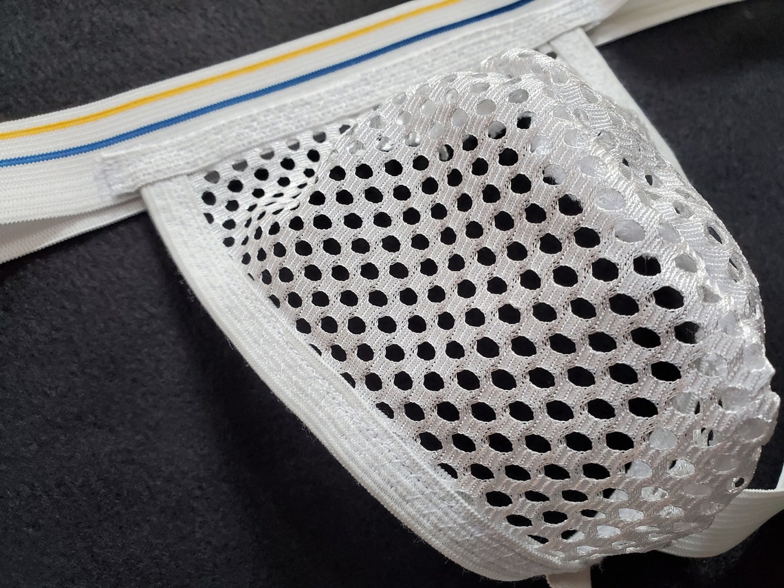 Retro Slim White Mesh Jockstrap, Jock, Athletic Supporter, White See ...