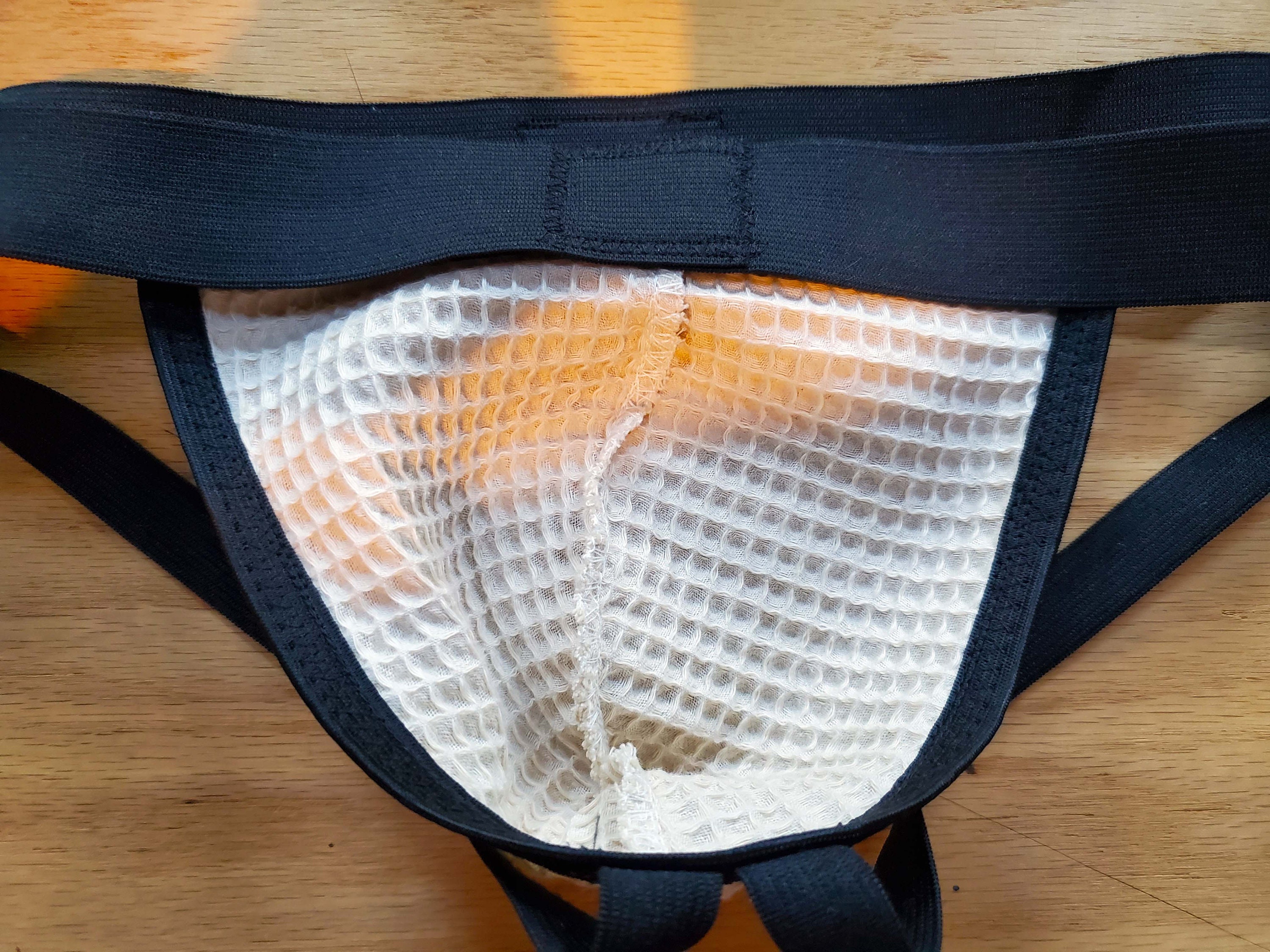 Handmade Jockstrap, Athletic Supporter, Soft Beige Waffle Pouch ...