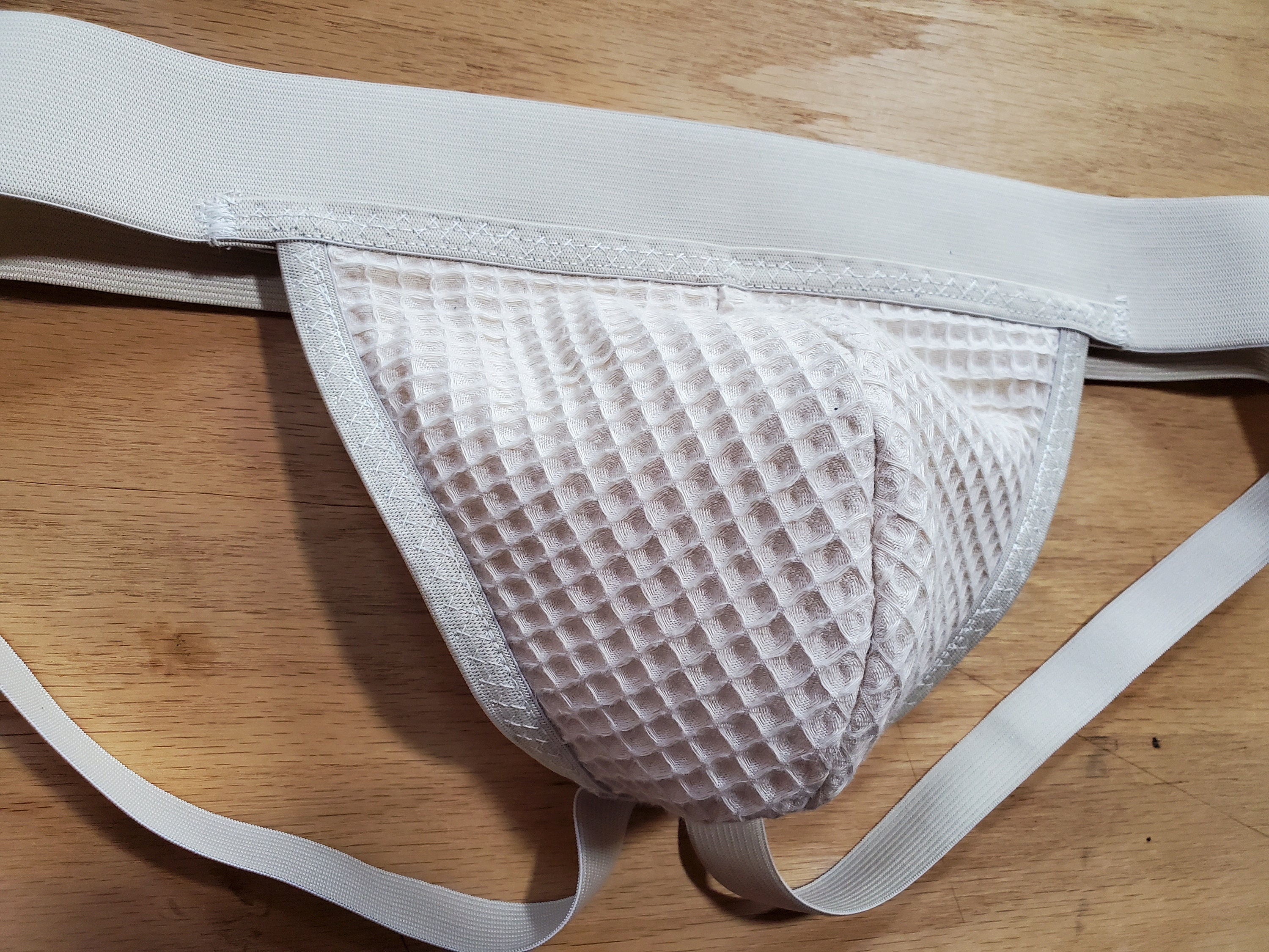 Light Beige Jockstrap, Jock, Traditional Style, Retro, Beige, Gym Style ...