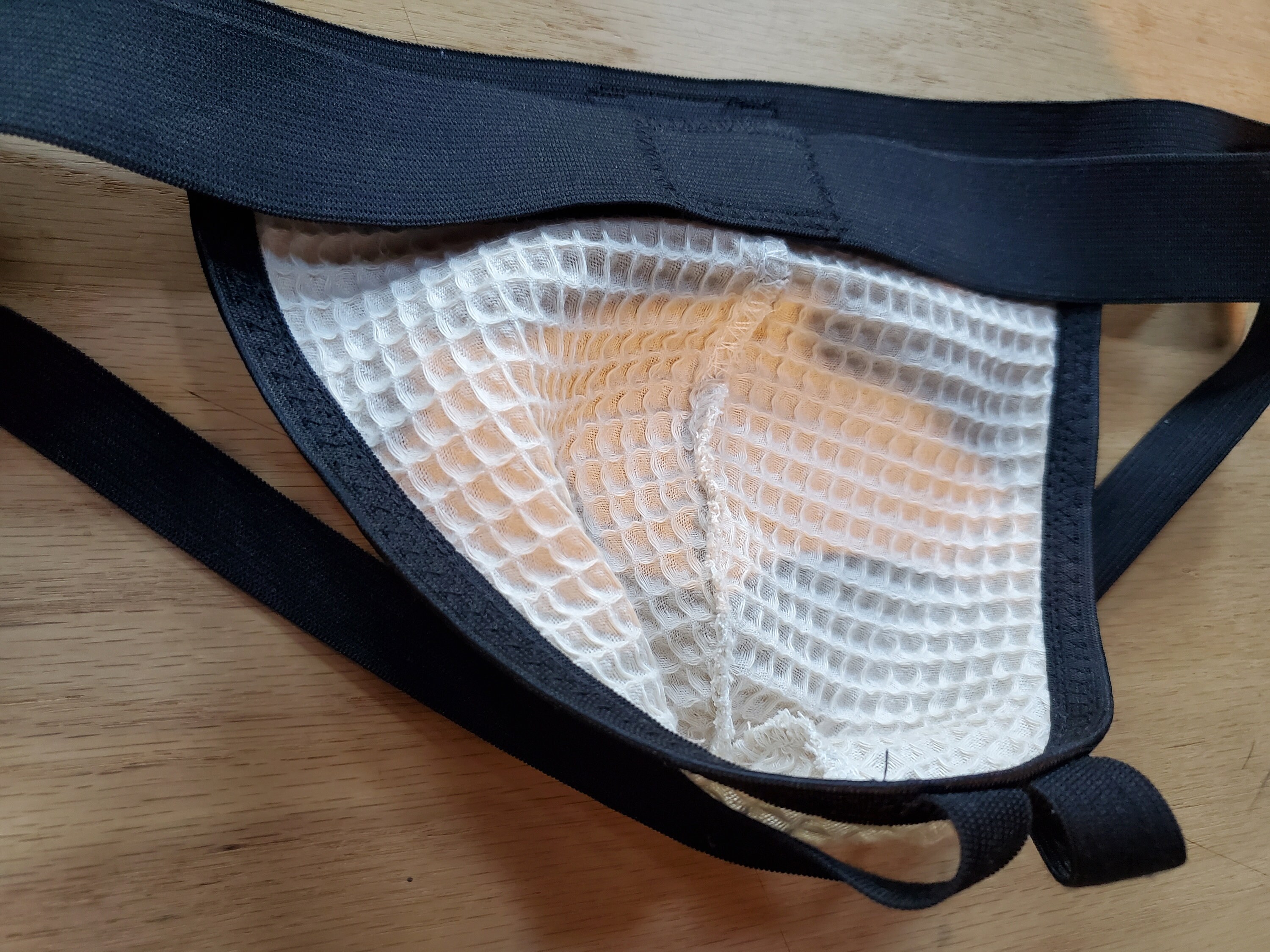 Handmade Jockstrap, Athletic Supporter, Soft Beige Waffle Pouch ...