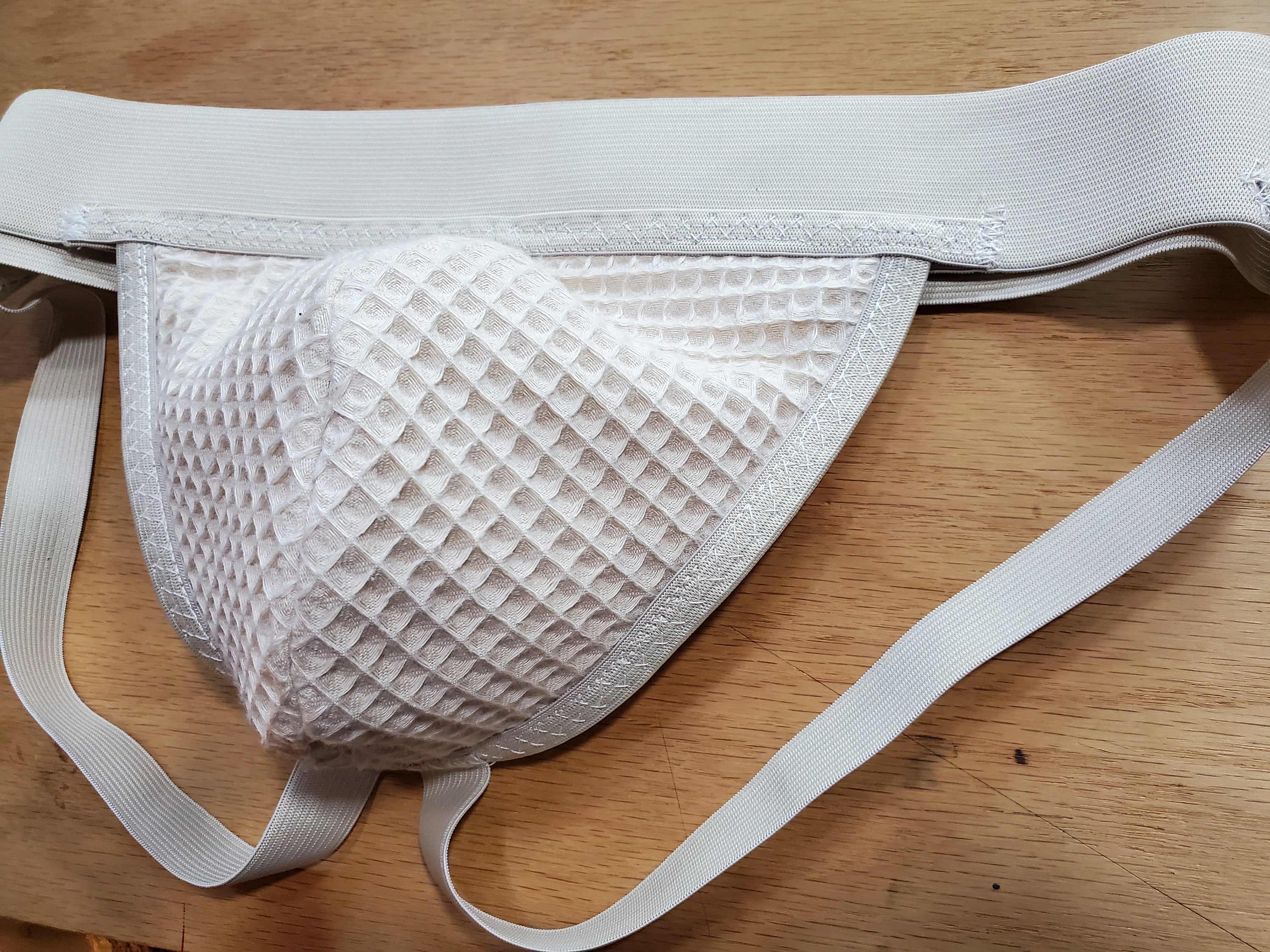 Light Beige Jockstrap, Jock, Traditional Style, Retro, Beige, Gym Style ...