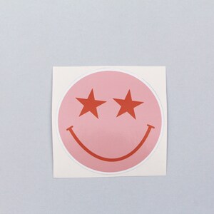 Star Smiley Face Sticker - Etsy