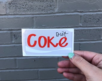 Diet Coke Can Sticker - Etsy