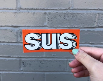 Sus Sticker - Etsy