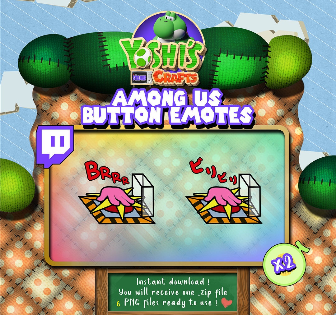 Among Us Emergency Button Emotes for Twitch Discord Facebook - Etsy Canada