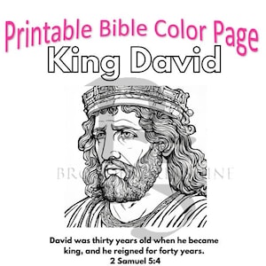 coloring pages king david