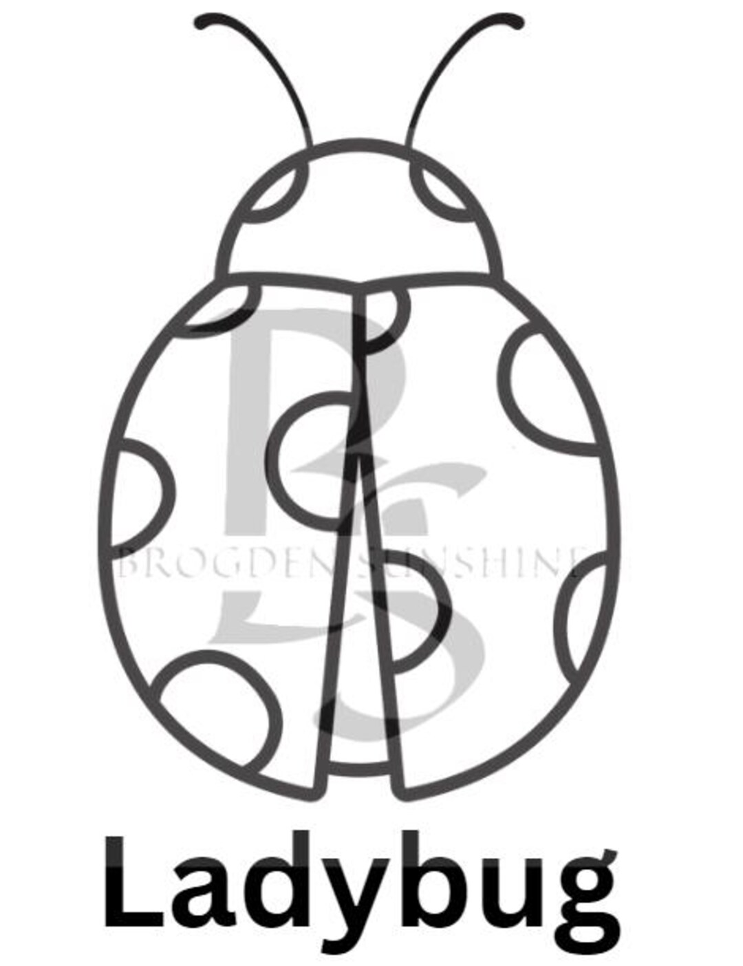 Ladybug Color Sheet Printable PDF Kids Preschool Toddler Children ...