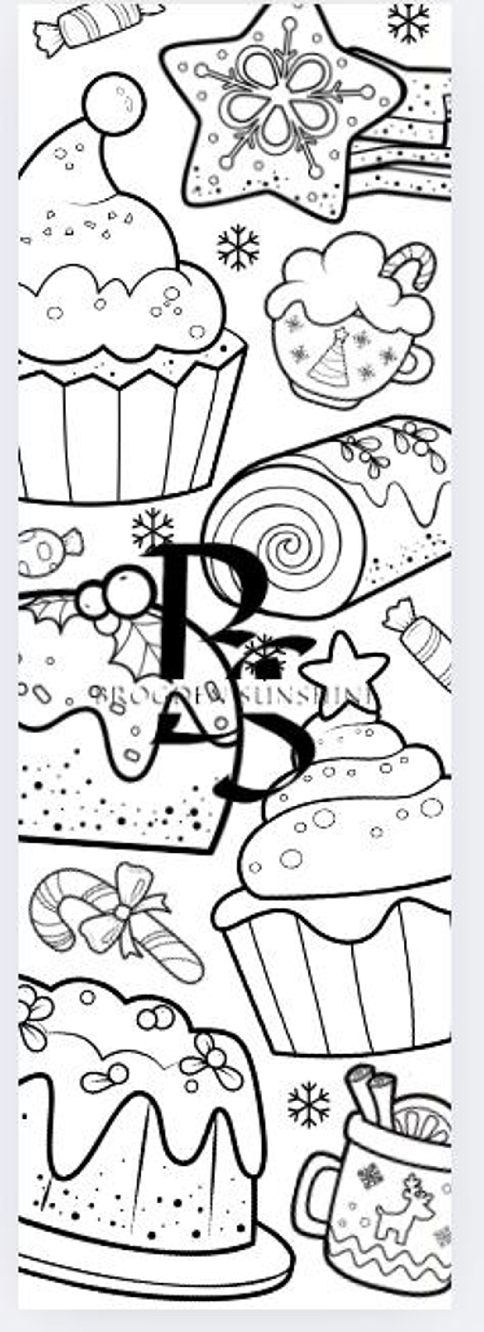 Printable Shareable Snowman Bookmark Color Sheet Merry Christmas Kids ...