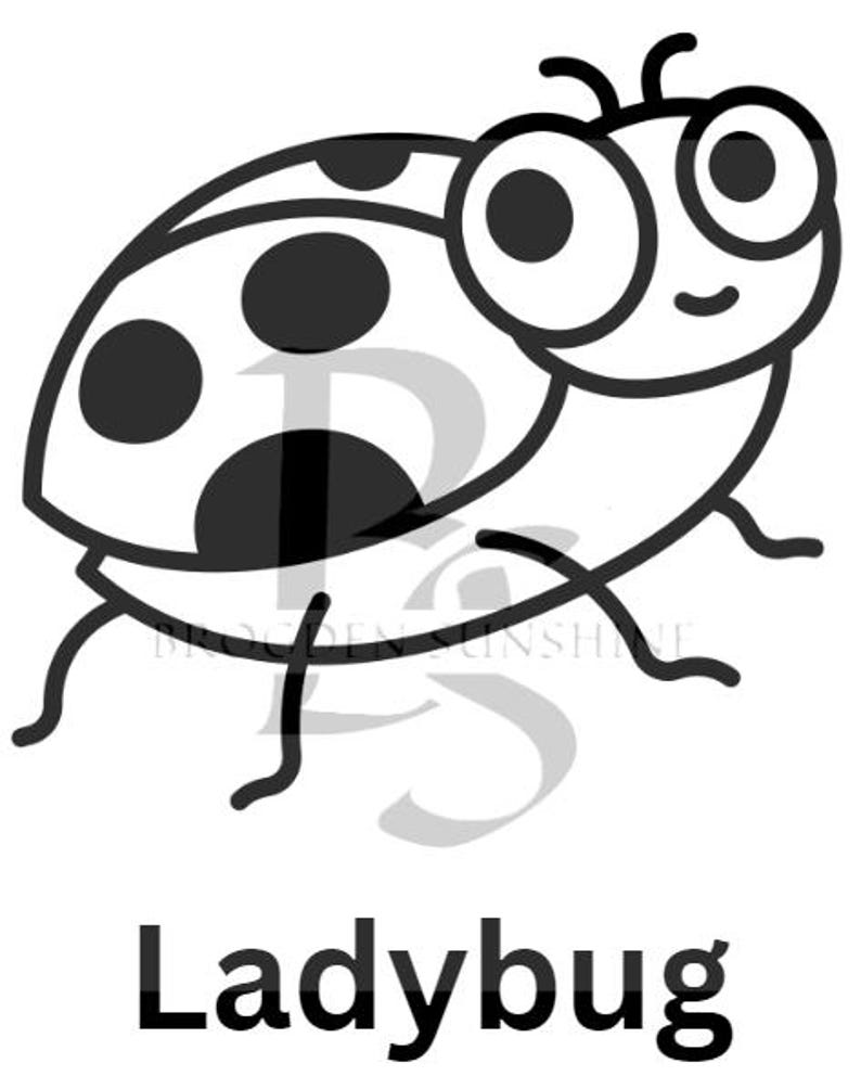 Ladybug Fun Color Sheet Printable PDF Kids Preschool Toddler Children ...