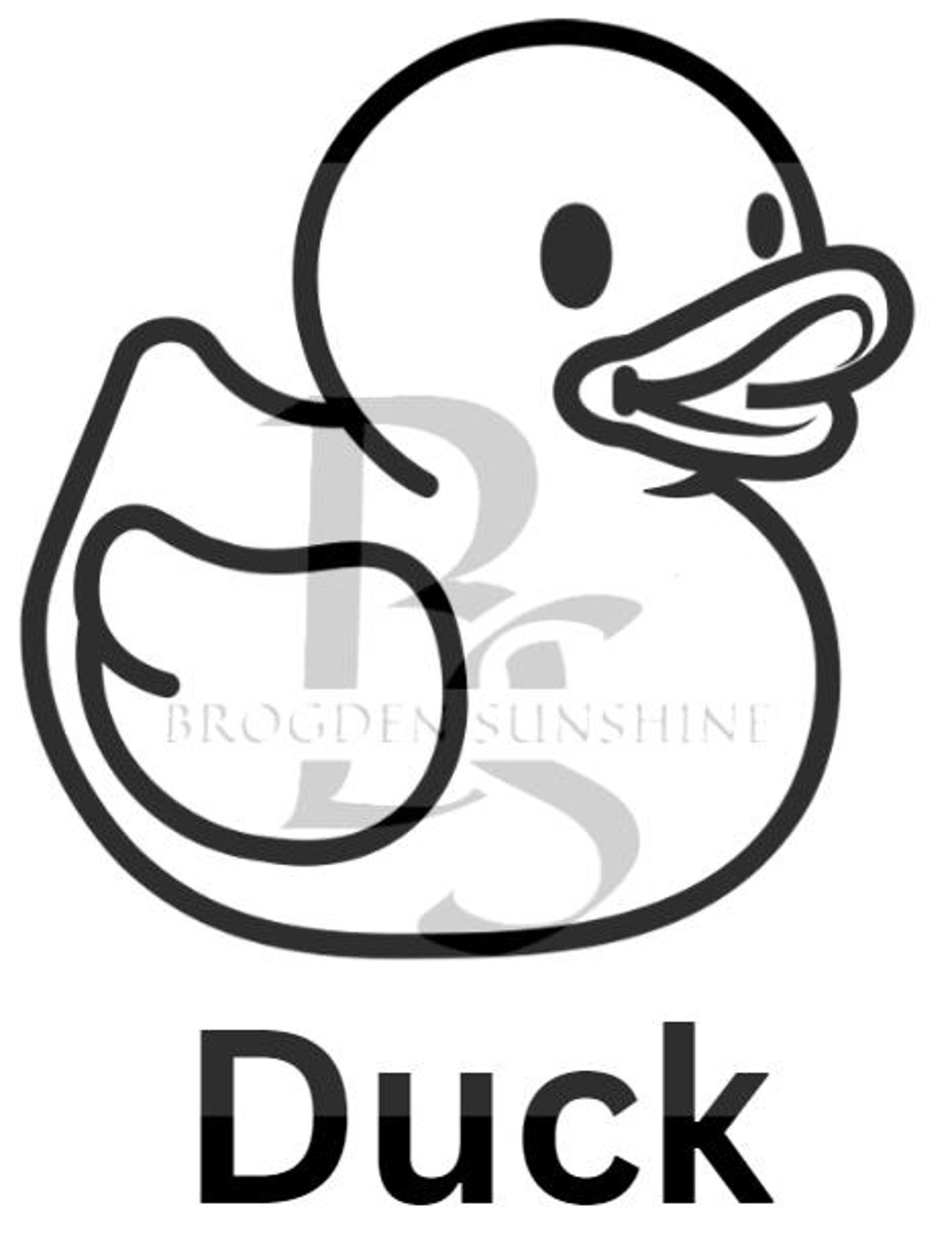 Duck Color Sheet Printable PDF Kids Preschool Toddler Children School ...
