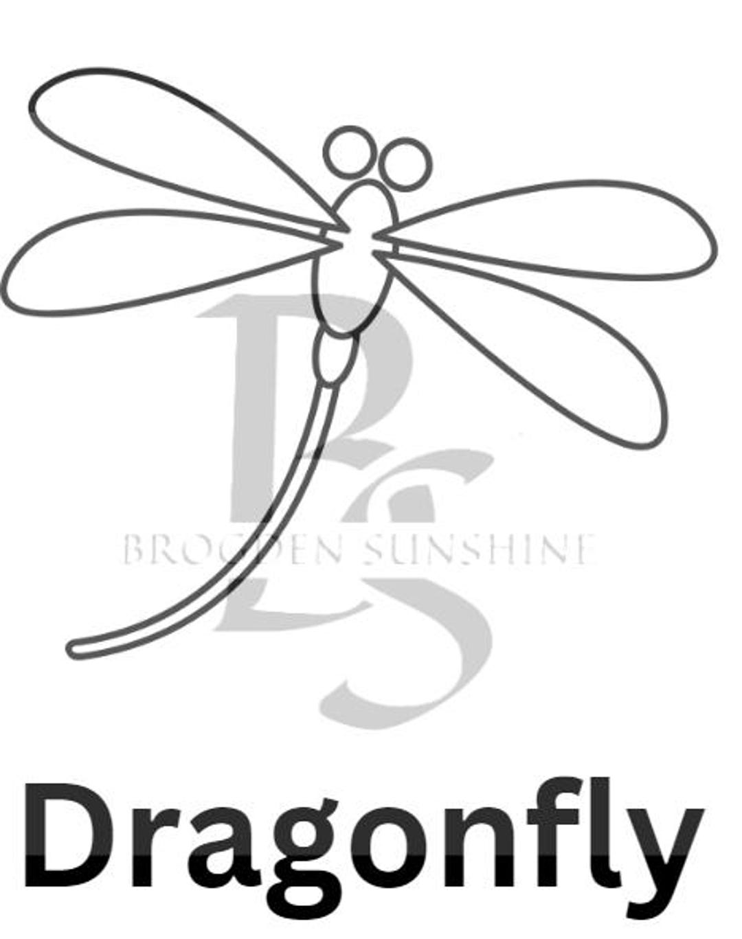 Dragonfly Color Sheet Printable PDF Kids Preschool Toddler Children ...