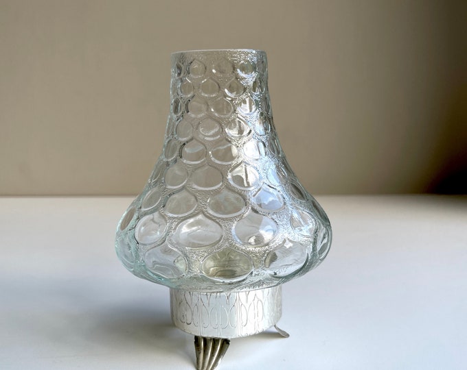 Vintage Lantern. Quist. W-germany. Glass . Silver Plated . Mid-century ...